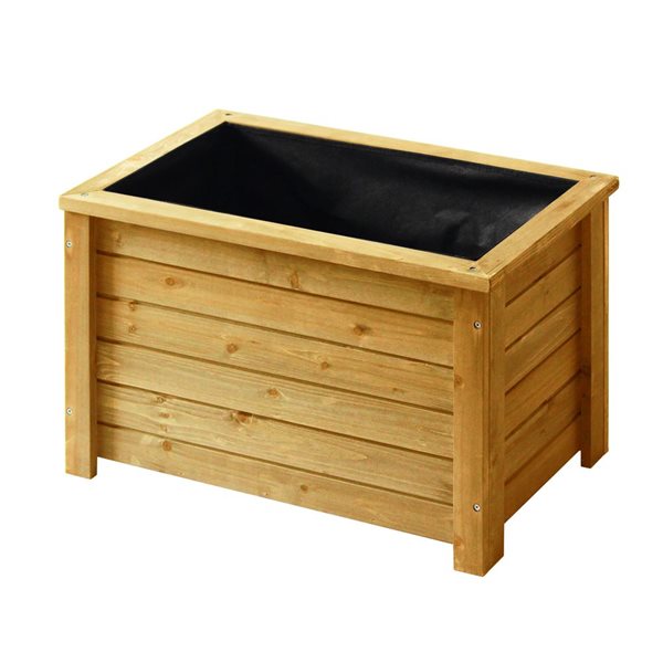 Jardinière rectangulaire en cèdre VegTrug 24 x 15 po naturel RBWP600N ...