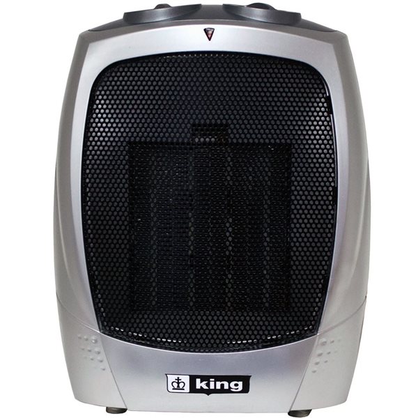 King Electric PH-2 Series 120 V 1500 W Ceramic Portable Heater - Silver ...