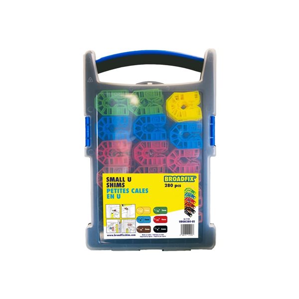 Nuvo Iron Broadfix Grab Box of 280 Assorted Small U Shims U-BGB280 | RONA