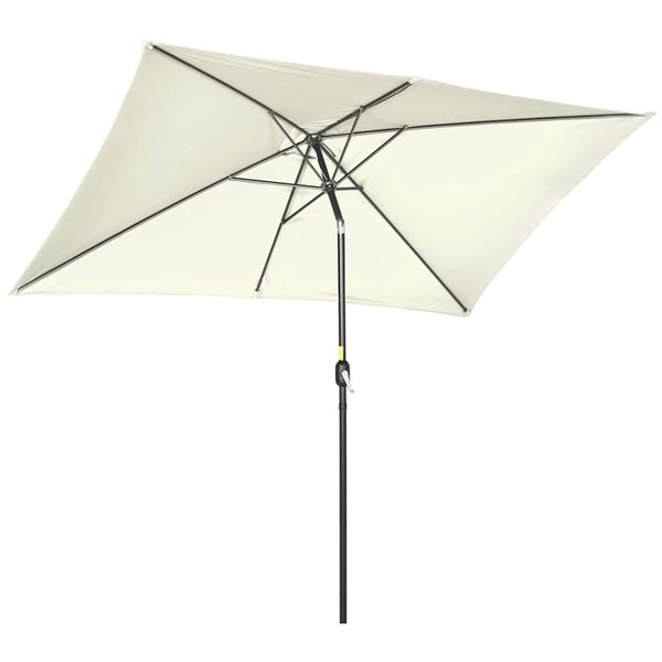 Parasol de terrasse rectangle inclinable par Outsunny 9,6 x 6,4 pi avec ...