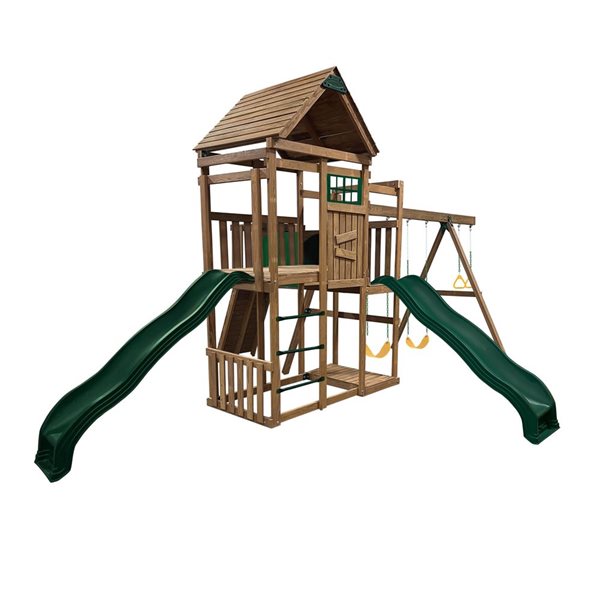 Module de jeu extérieur résidentiel Mammoth Freedom Fort Playstar bois ...