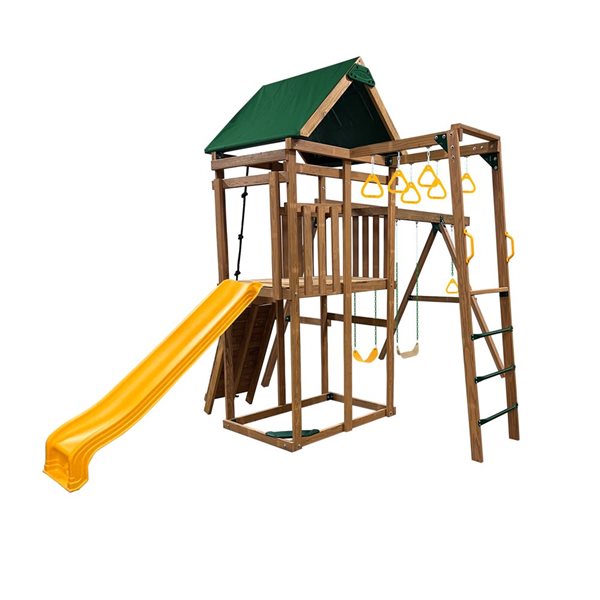 Module de jeu extérieur résidentiel Capitol Freedom Fort Playstar bois ...