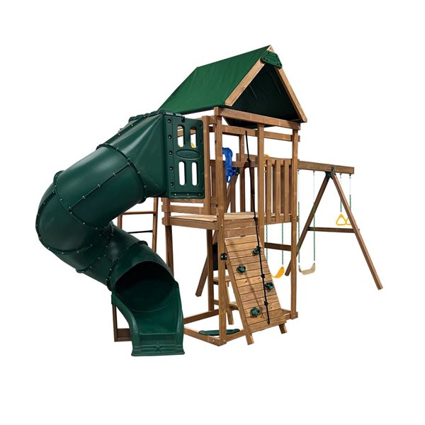 Module de jeu extérieur résidentiel Madison Freedom Fort Playstar bois ...