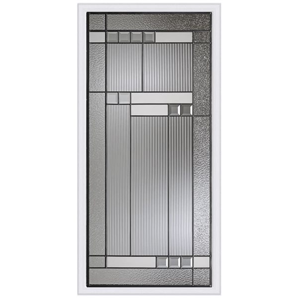Trimlite Harlow Decorative Doorlite in Full Lite 23 x 49-in with Patina ...