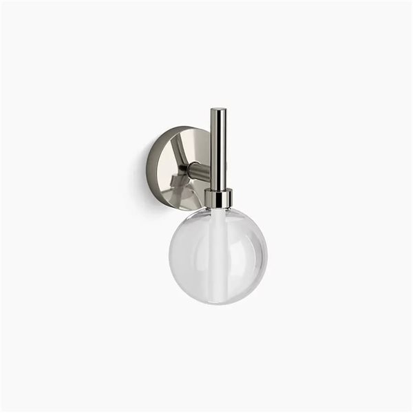 KOHLER Components Polished Nickel Metal 1-Light Integrated LED Light ...