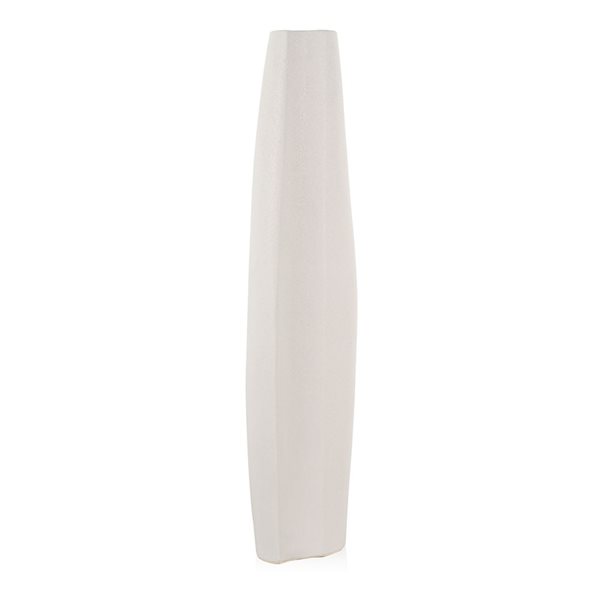 Gild Design House Nova 9 dia x 39-in H Tall Ceramic Floor Vase - White ...