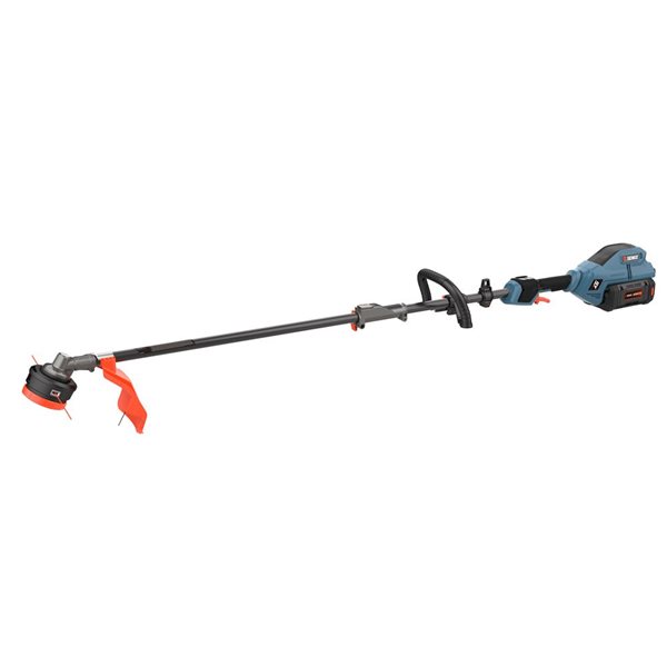 SENIX X6 60 V 16-in Straight Shaft Cordless Brushless String Trimmer w ...