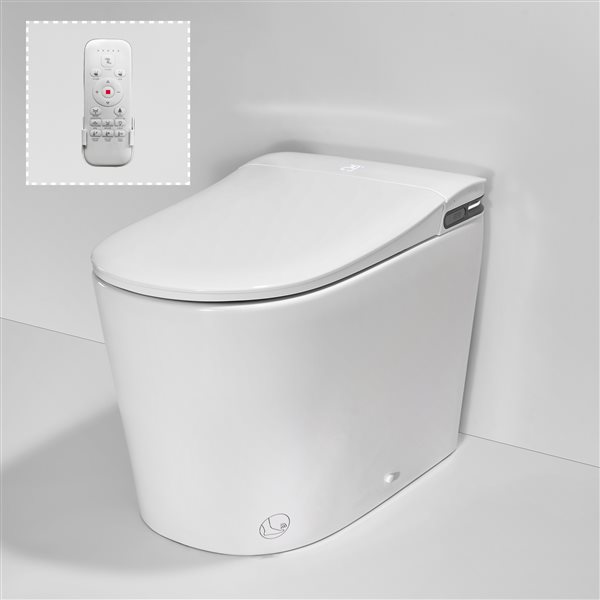 Toilette bidet intelligent allongée Woodbridge à double chasse avec ...