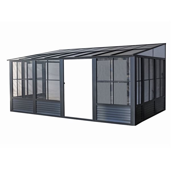 Gazebo Penguin Florence Wall Mounted 10 x 16-ft Solarium w ...