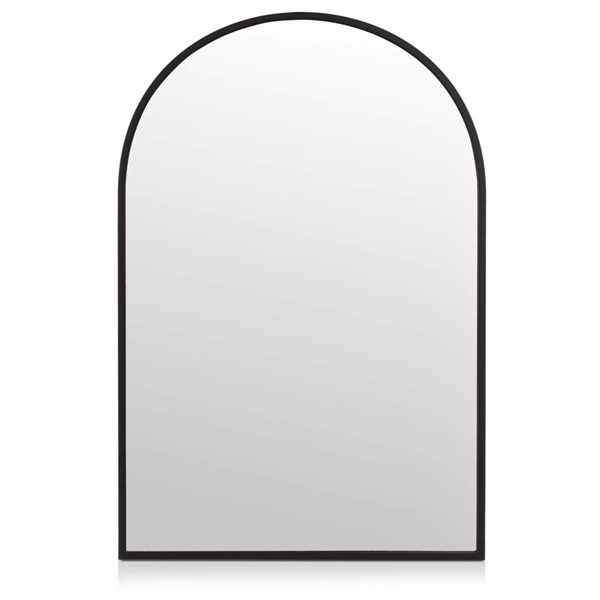 Miroir mural en arche Bouclair 36 h. x 24 po L. avec cadre noir 9404865 ...