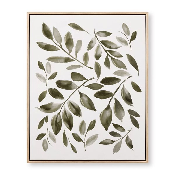 Bouclair 20 H x 16-in W Botanical Canvas Stems Gallery Poster Framed ...