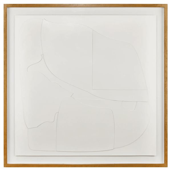 Bouclair 40 H x 40-in W Abstract Paper 3D Framed Art 9407168 | RONA