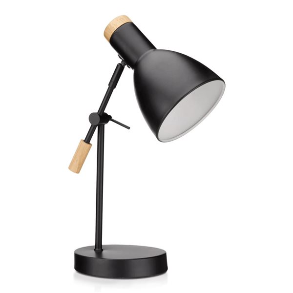 Bouclair Black Wood and Metal G9 Bulb On/Off Switch Downbridge Desk ...