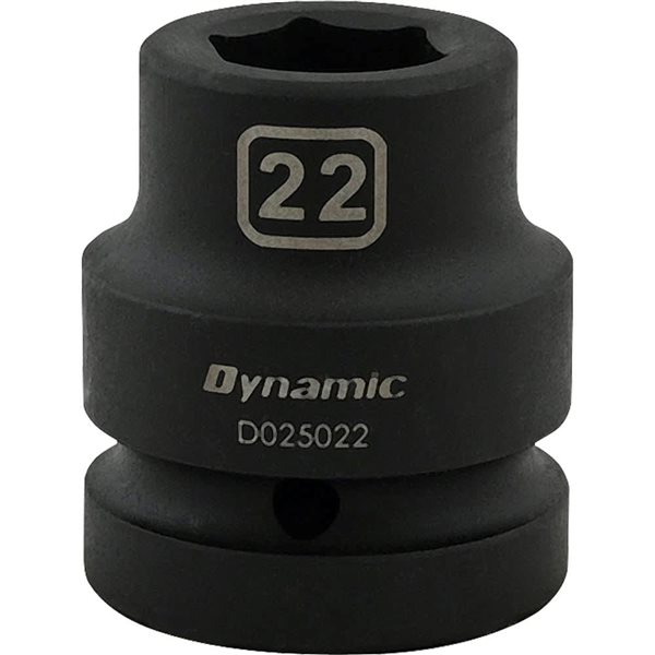 Dynamic Tools 22-mm x 1-in Drive 6-Point Standard Length Impact Socket D025022 | RONA