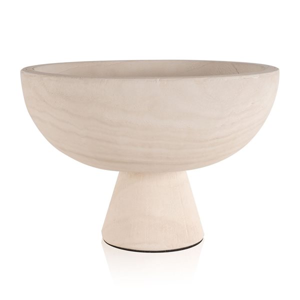 Gild Design House Blayne 7.5 H x 11-in W Beige Decorative Wood Pedestal ...