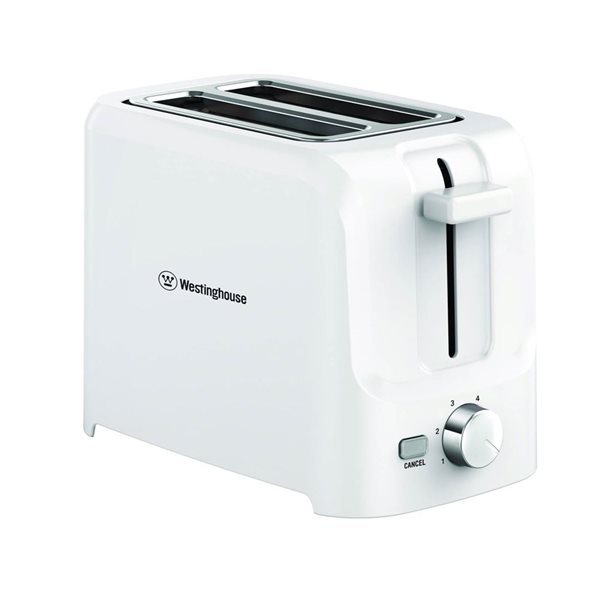 Westinghouse 2-Slice White 750 W Toaster w/ 6 Browning Options ...