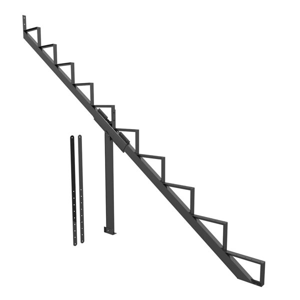 Pylex COLLECTION 11 Black 102.5 L x 1.5-in W 10-Steps 10 1/4-in ...