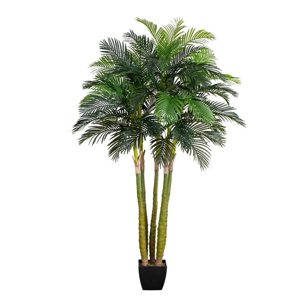 Nearly Natural Artificial Giant Areca Palm Tree with Five Stalks - 9.5 ...