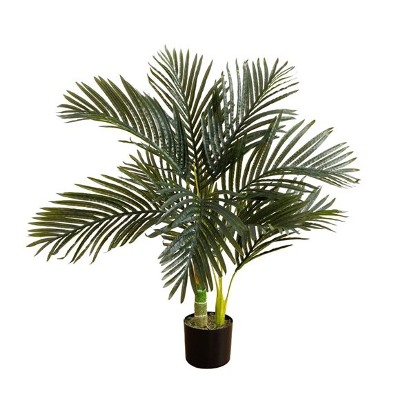Nearly Natural Artificial Golden Cane Palm Tree for Indoor - 3-ft T5005 ...