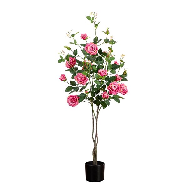 Nearly Natural Artificial Rose Tree for Indoor - 4-ft T4991 | RONA