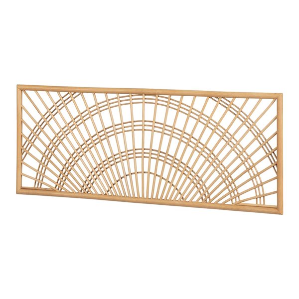 South Shore Furniture Balka Natural Rattan Wall-Mounted Headboard 15817 ...