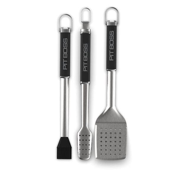 Pit Boss 3-Piece Stainless Steel BBQ Utensils and Tools Set 41130 | RONA