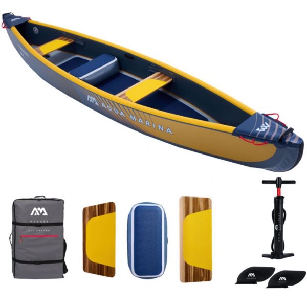 Aqua Marina Tomahawk 35 W x 188-in L Inflatable 2/3-Person Orange PVC ...