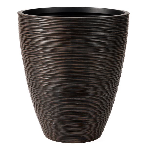 RTS Home Accents Polyethylene Newport Garden Planter - Bronze ...