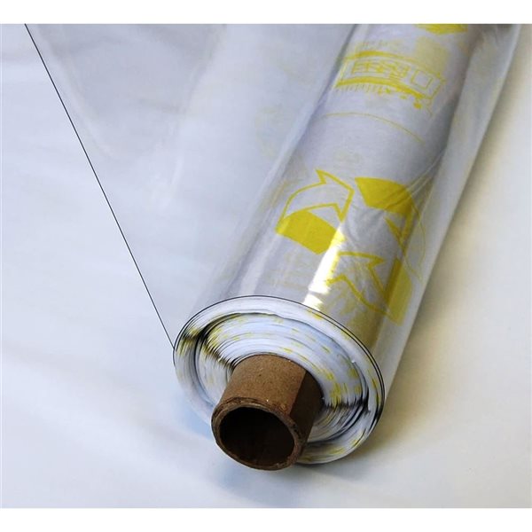 Vinyl-It Ultra Multipurpose 16 Gauge Clear Vinyl Sheeting 4.5 x 30-ft ...