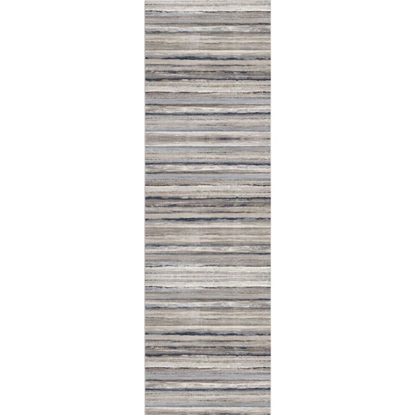 Rug Branch Modern Havana 2 W x 19-ft L Blue Rectangular Indoor Runner ...