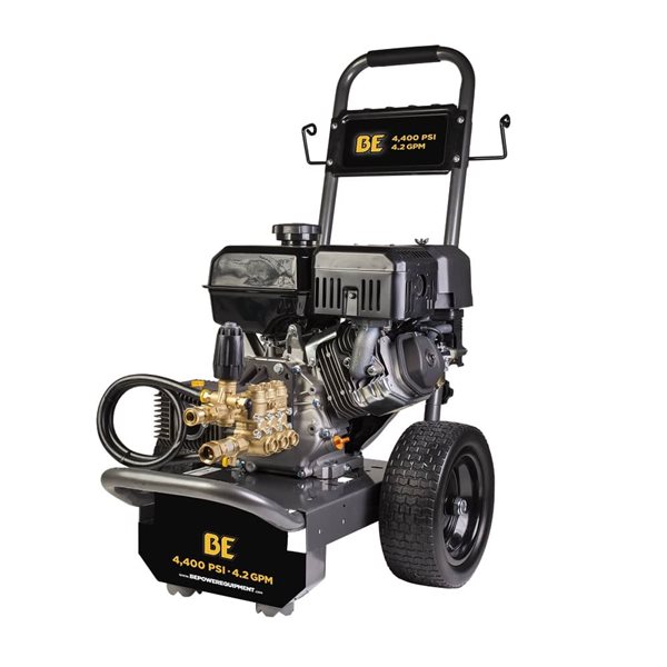 BE Power Equipment 4400 PSI 4.2 GPM Cold Water Gas Pressure Washer w ...