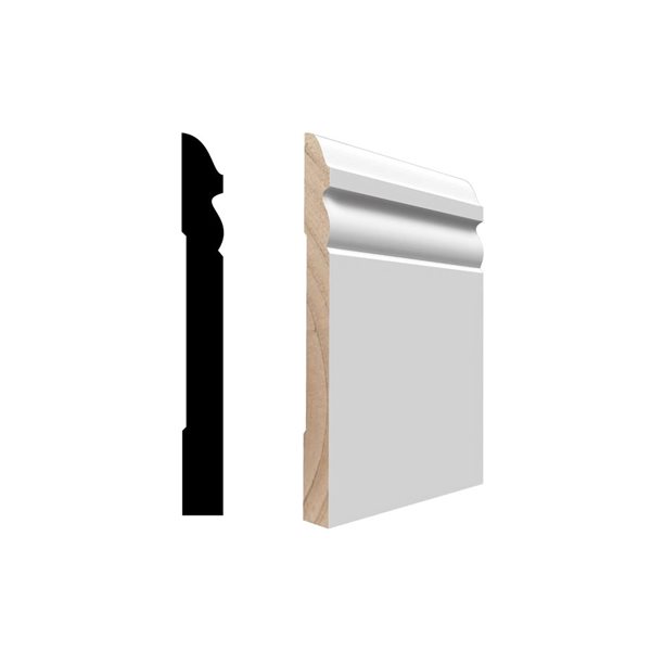 RESO RMB 6180 3-Piece 11/16 x 6 1/4 x 96-in Primed Finger-jointed Pine ...