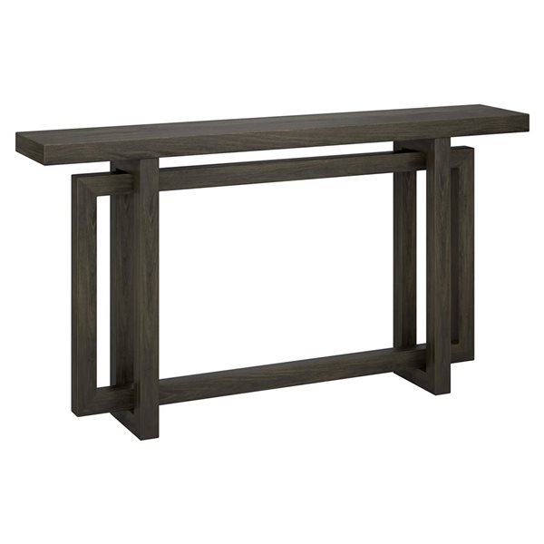 Hailey Home Breslow 55-in Wide Rectangular Console Table - Alder Brown ...