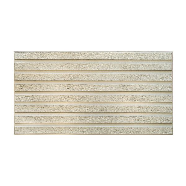 Dundee Deco 6-in x 6-in Faux Wood 3D Wall Panel - Cream | RONA
