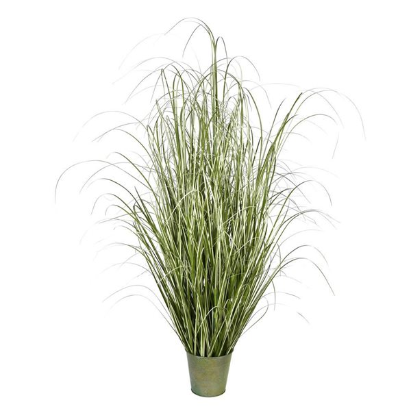 Vickerman 59-in H Artificial Potted Native Green Grass Plant TD190560 ...