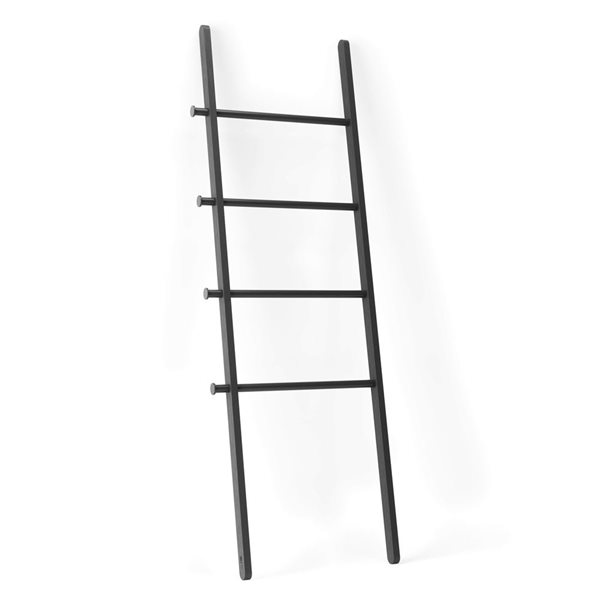 Umbra Leana Wood Ladder Clothes/Towels Rack - Black 1017445-040 | RONA