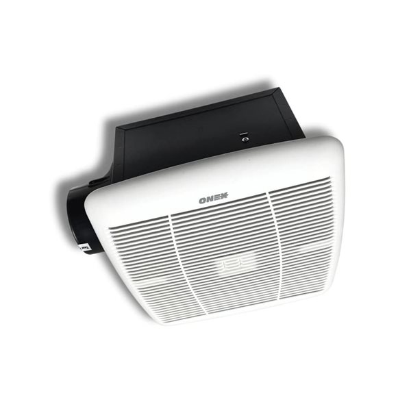 ONEX 110 CFM 2-Speed White Ceiling-Mount Bathroom Fan with Light OBF90 ...