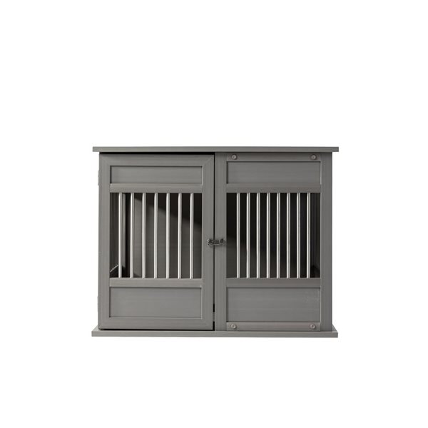 New Age Pet Horizon Pet Crate - Medium Grey EHDHZ64-05M | RONA
