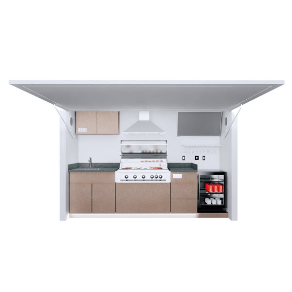 Habitat28 ELEV8 Platinum Modern Modular Outdoor BBQ Kitchen - XXL H28 ...