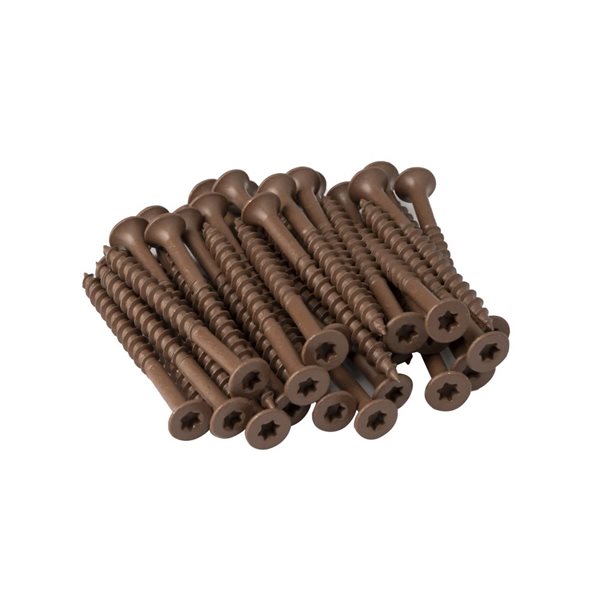 Nuvo Iron No. 8 Brown 2-in L Ceramic Torx Head Deck Screws (4-Pack of ...