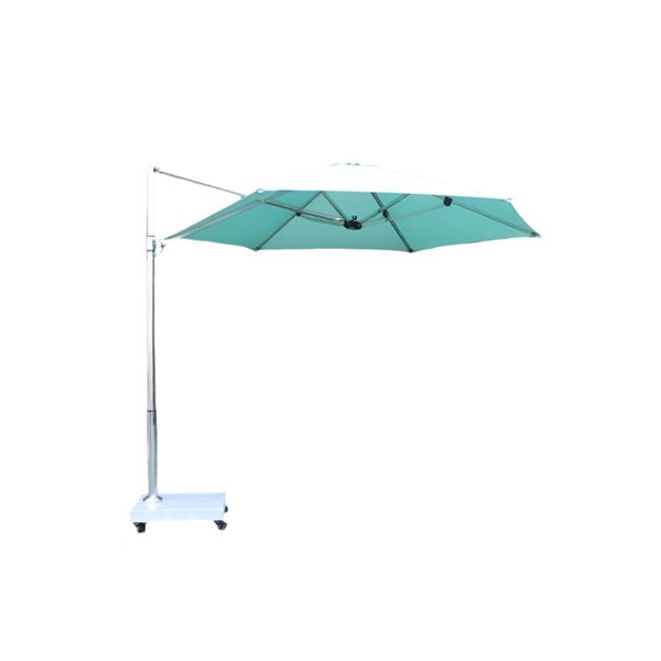 CIEUX Provence Patio Cantilever Umbrella w/ Marble Base on Castors ...