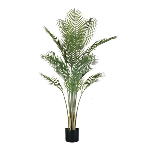 Hudson Home 63-in H Indoor/Outdoor Artificial Oasis Palm Tree PALM-160 ...