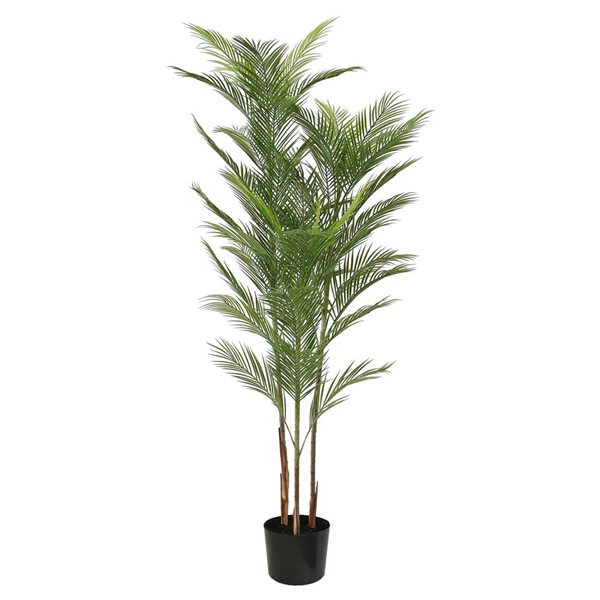 Hudson Home 67-in H Indoor/Outdoor Artificial Cali Palm Tree PALM-170 ...
