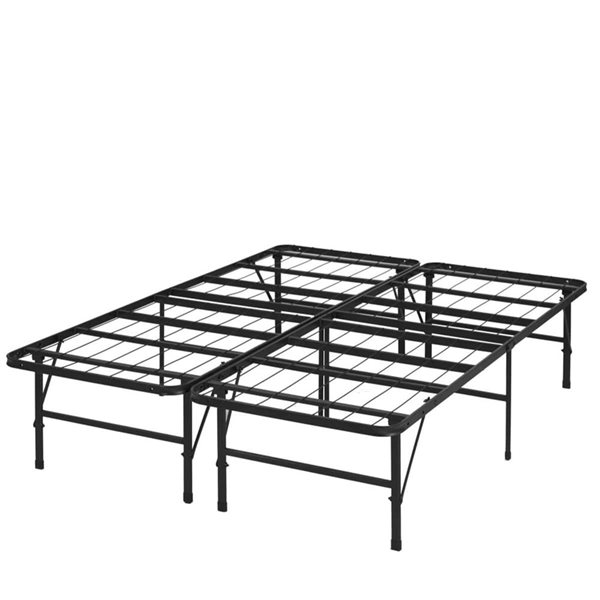 Brassex Ellison Queen Bed Base w/ Metal Frame - Black 25948 | RONA