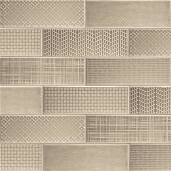 Ackland Zavrin 30-Pack 4 x 12-in Beige Glossy Glazed Subway Ceramic ...