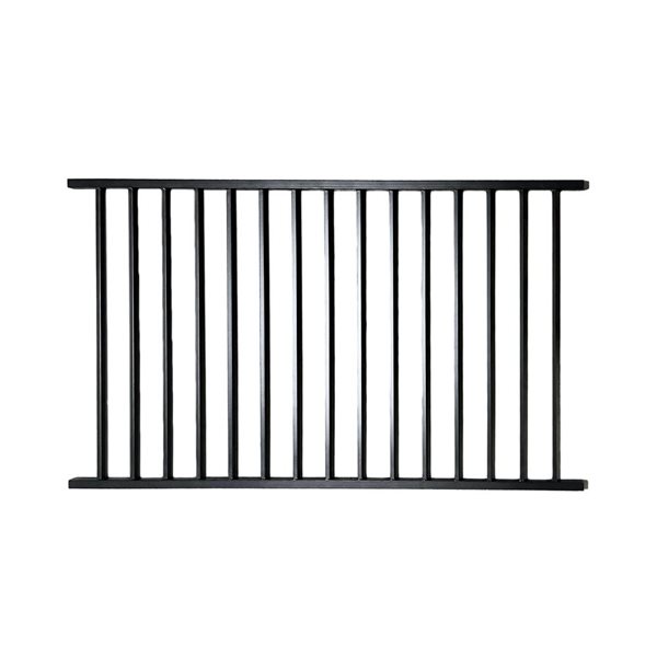 Nuvo Iron 40 x 72-in Black Steel Ready Railing For Decks (42-in High ...