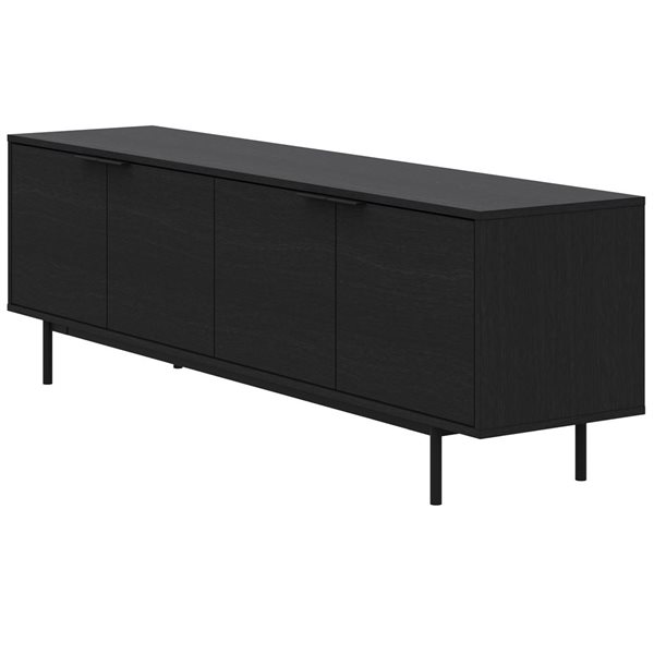 Nexera Hamilton 70-in TV Stand w/ 4 Storage Compartments - Black 157391 ...