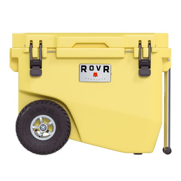 RovR RollR 60 80-Cans Yellow Wheeled Insulated Portable Cooler R-R60-SS ...