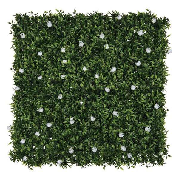 Naturae Decor White Rose 20 x 20-in Foliage Panel - 12/Pk MTR2020-3120W ...