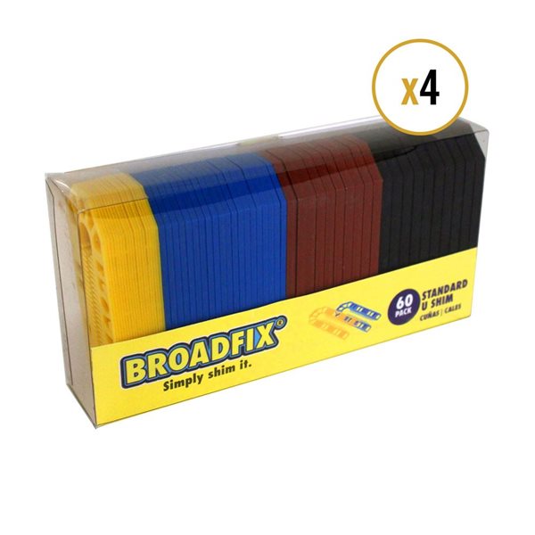 Broadfix 60-Pc Standard U Shim Assortments - 4 packs STU60A-4PK | RONA